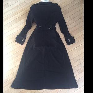 Vintage | Jackets & Coats | Maxilong Duster Black Full Length Flowy ...